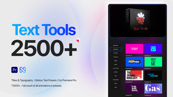 Text Tools for Premiere Pro - Titles, Typography, Motion Presets, Call ...