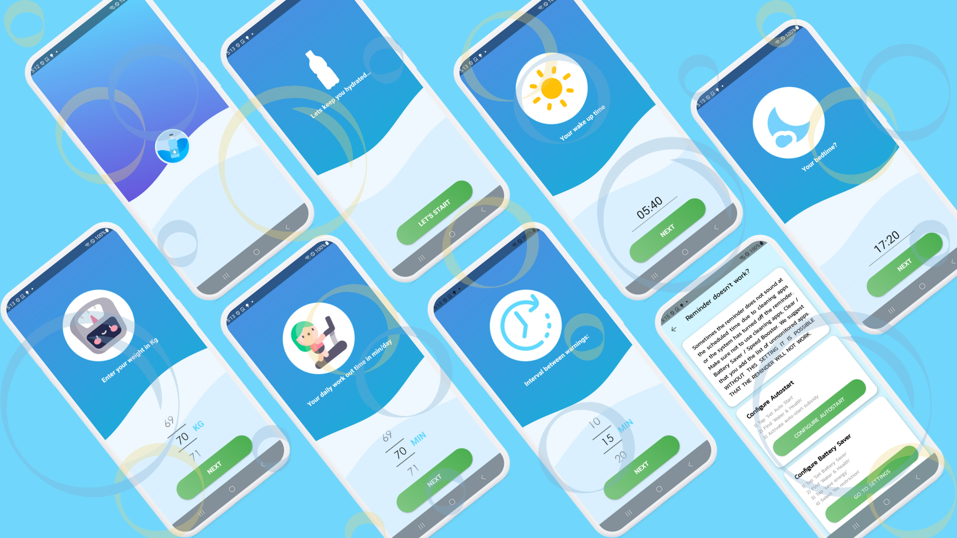 Kotlin: Water & Health Reminder App + Android Solution by carpejani
