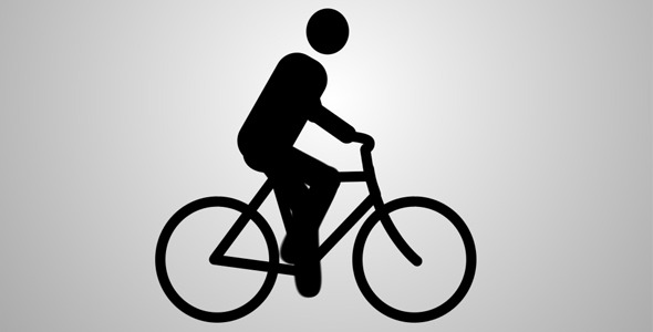 Figure Riding A Bike, Motion Graphics | VideoHive