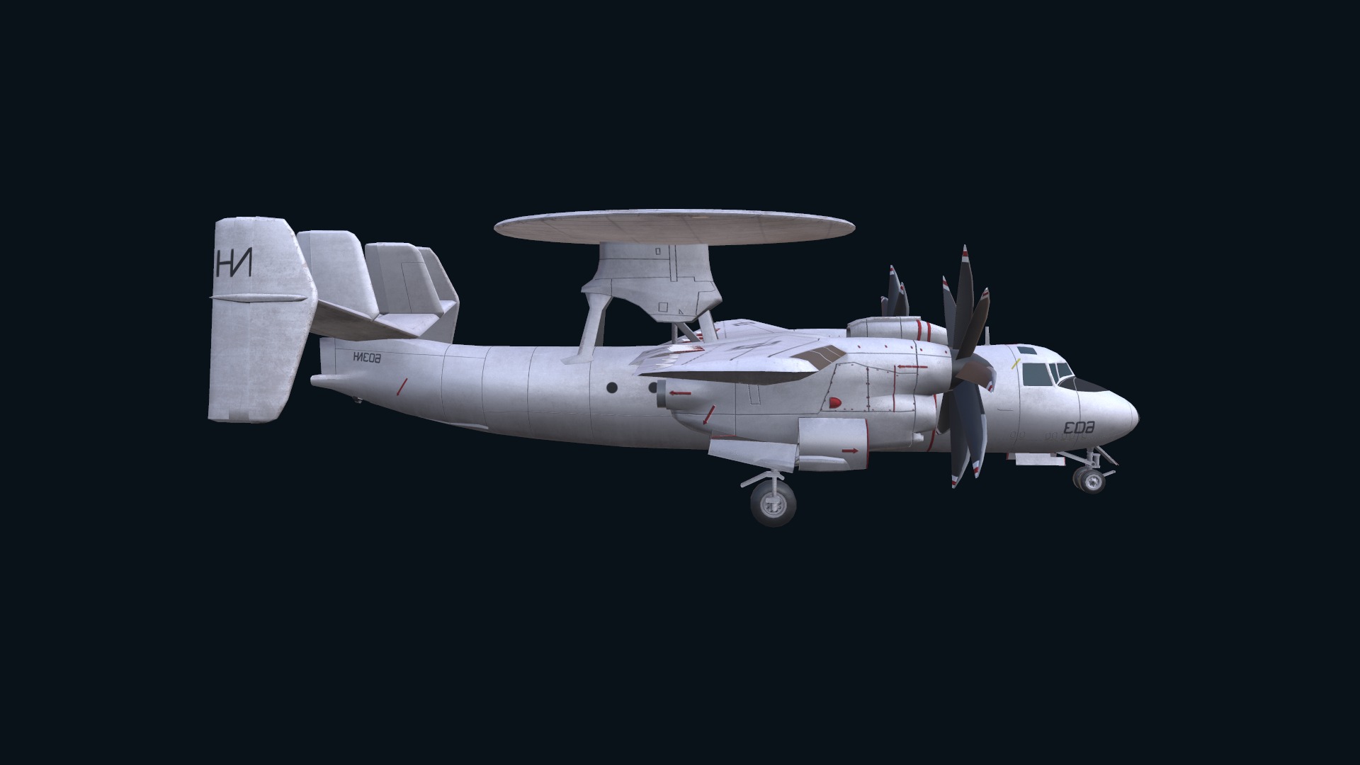 Asset - Army - E2 Hawkeye 3D MODEL VR / AR / low-poly by diepdd | 3DOcean