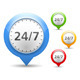 24/7 Icon, Vectors | GraphicRiver