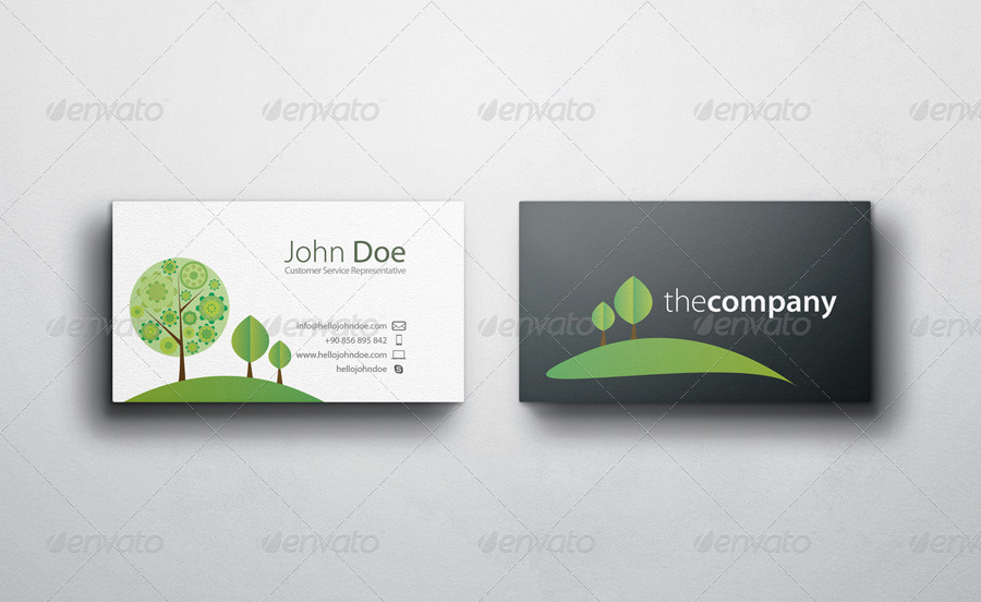 Green Business Card, Print Templates | GraphicRiver