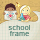 School Frame with Children, Vectors | GraphicRiver