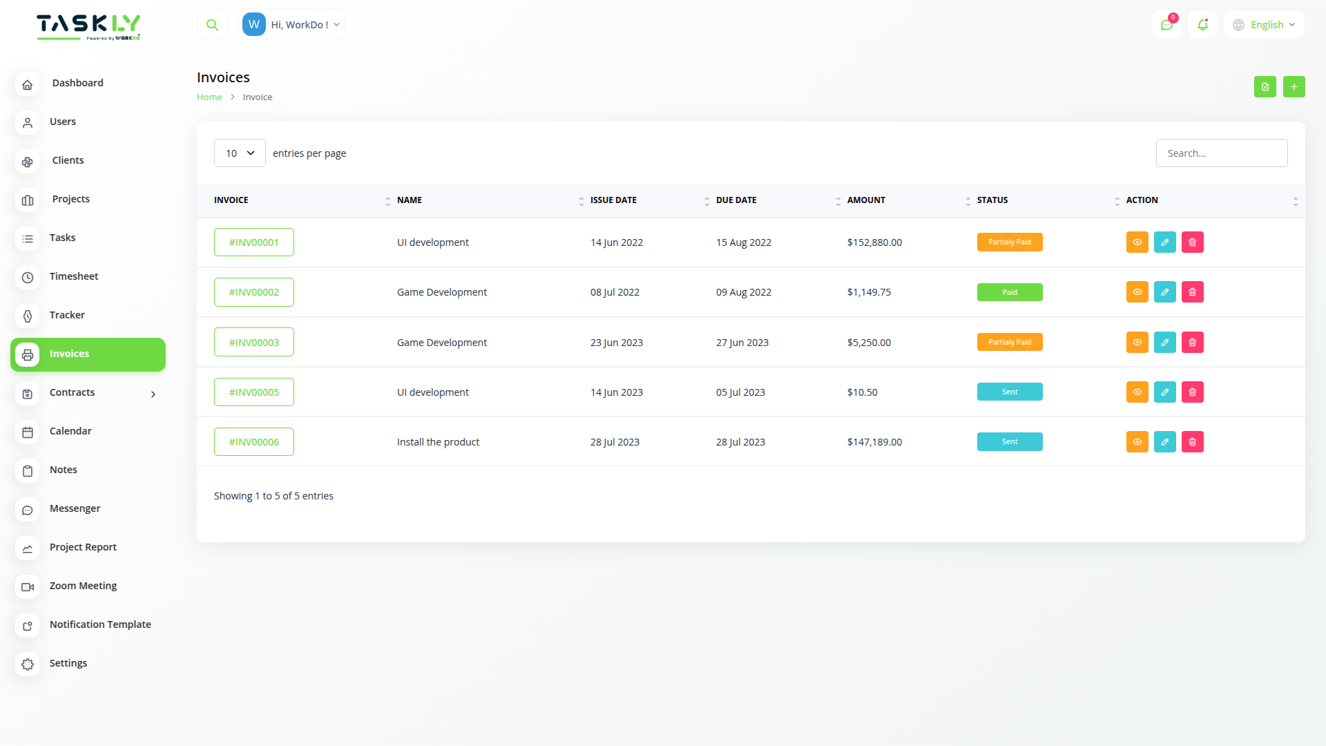 TASKLY – Project Management Tool by WorkDo | CodeCanyon
