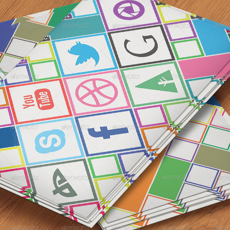 Social Media Business Card, Print Templates | GraphicRiver