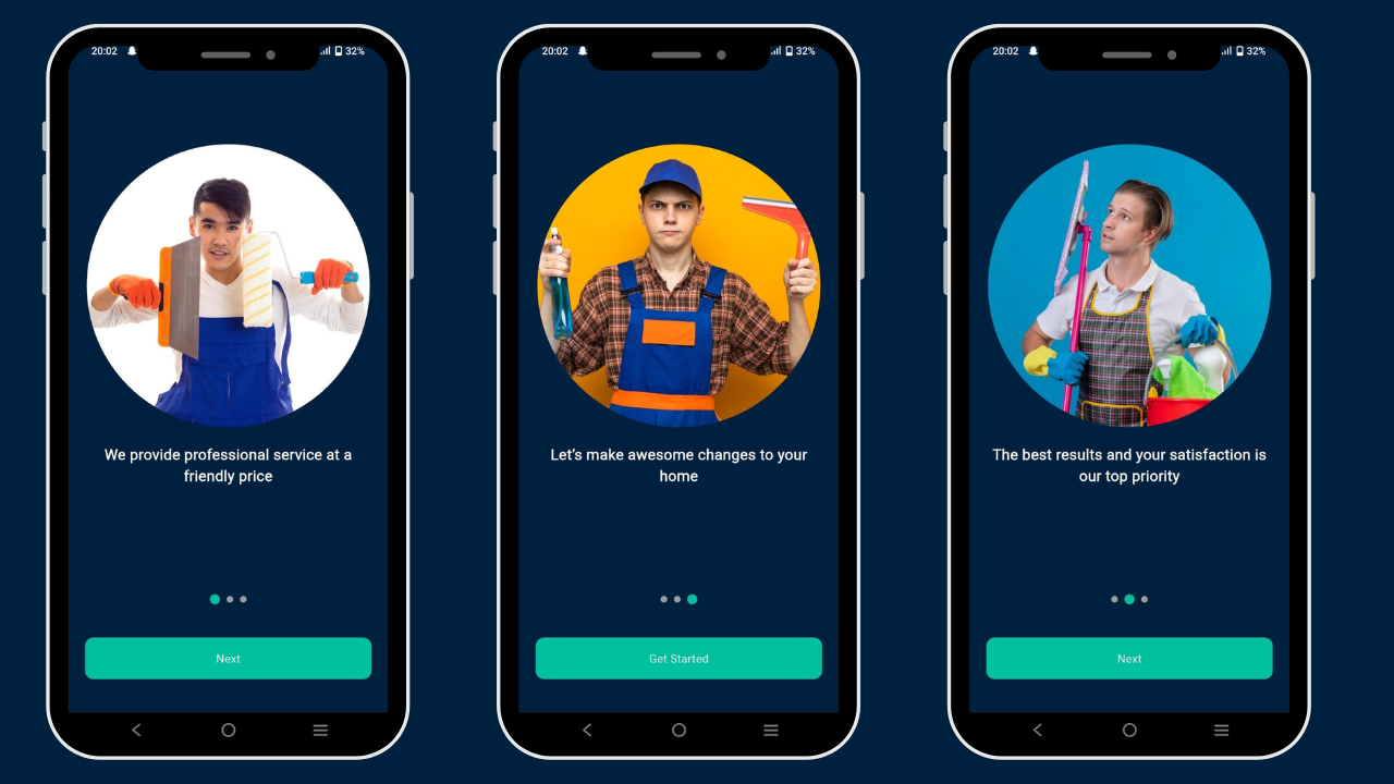 AI-Powered Handyman Home Service Flutter App UI Kit | On-Demand ...