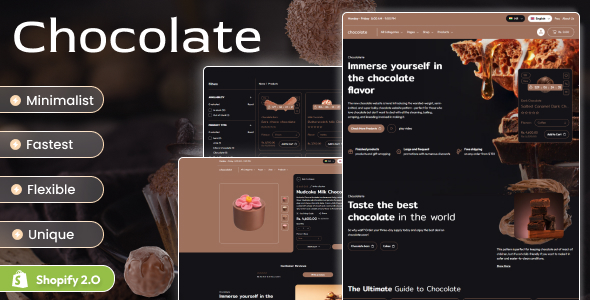 Chocolate - Shopify 2.0 Cake Shop Theme by WorkDo | ThemeForest