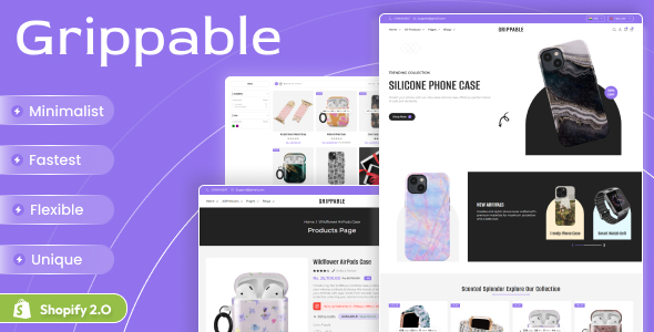Grippable - Gadget Cases & Covers Shopify OS 2.0 by WorkDo | ThemeForest