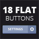 18 Flat Buttons, Web Elements | GraphicRiver