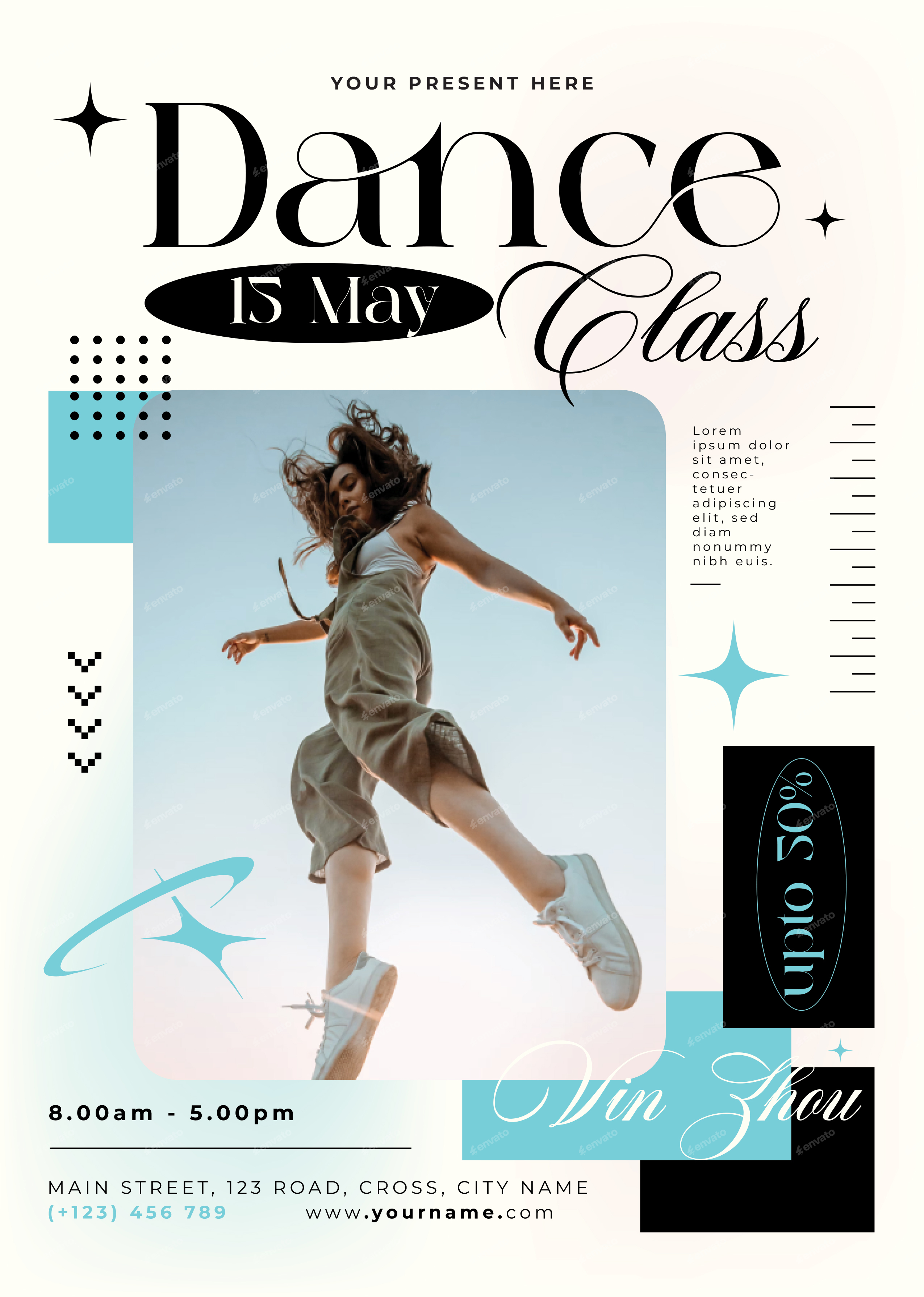 Dance Class Flyer, Print Templates | GraphicRiver