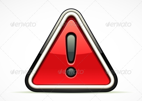 Warning Red Sign by getlost | GraphicRiver