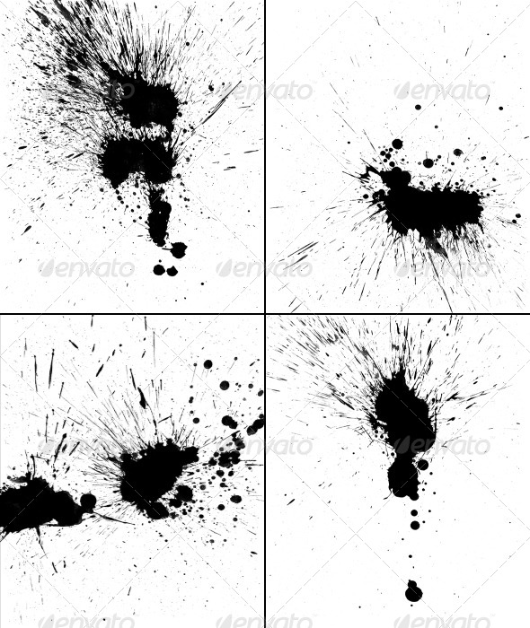31 Vector Paint Splatters, Vectors | GraphicRiver