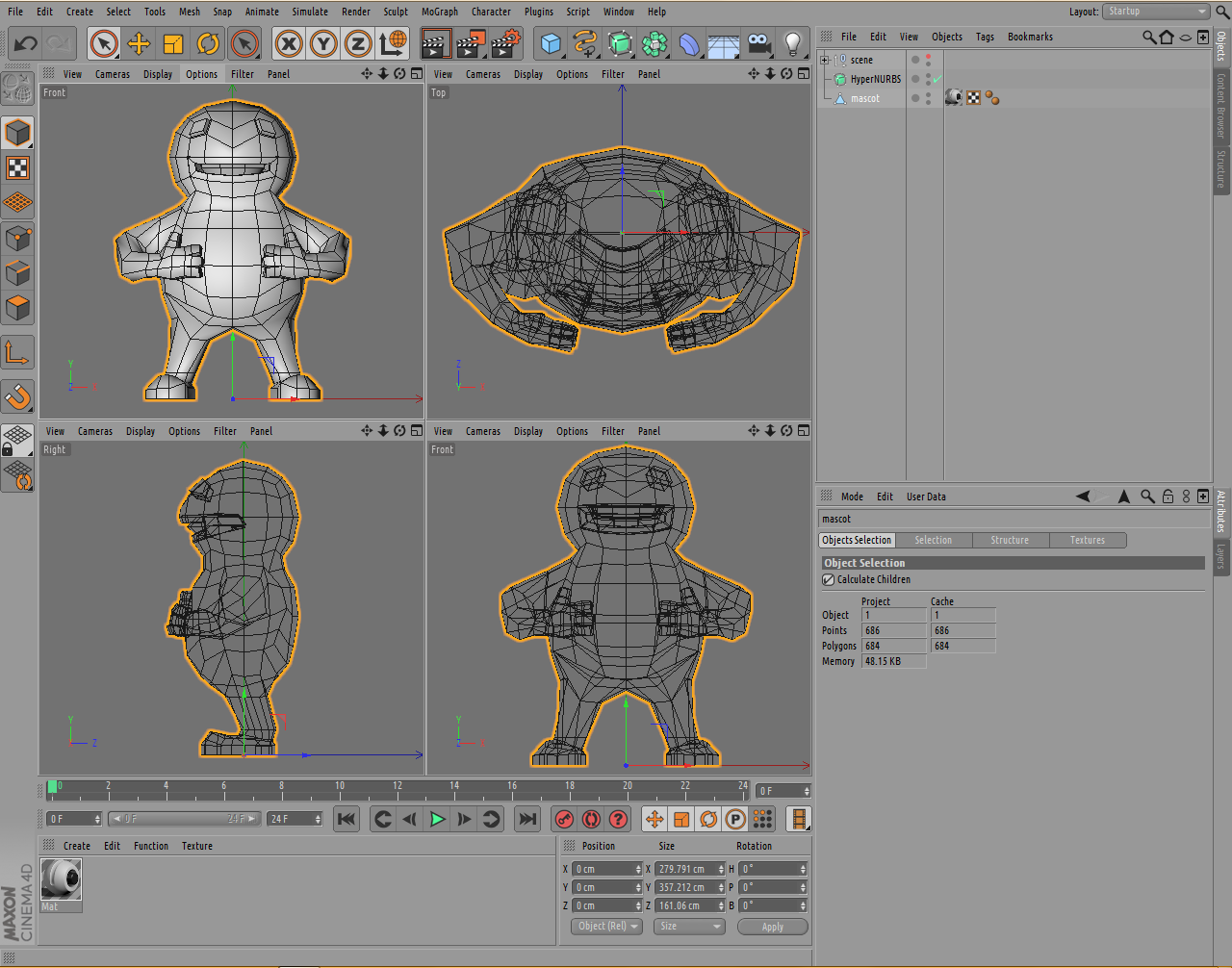 Mascot Character and Quad Base Mesh by zahmetr | 3DOcean