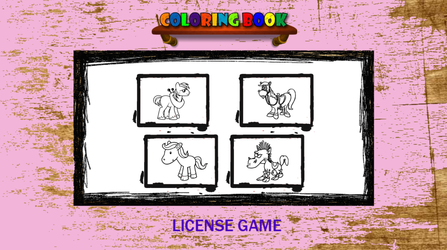Back to School Pony Coloring Book - HTML5 Game by Dominicious | CodeCanyon