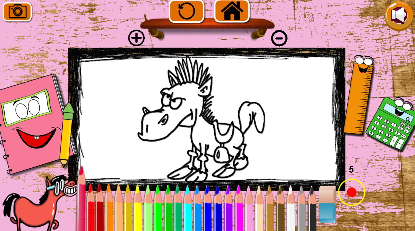 Back to School Pony Coloring Book - HTML5 Game by Dominicious | CodeCanyon