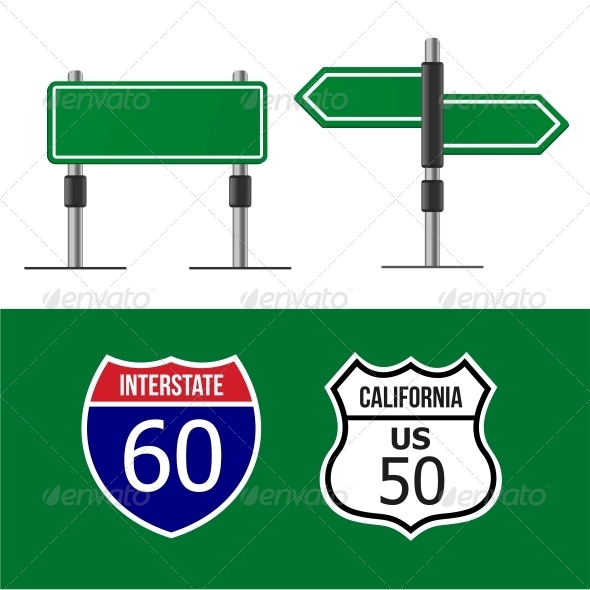 Road Sign Template by In-Finity | GraphicRiver