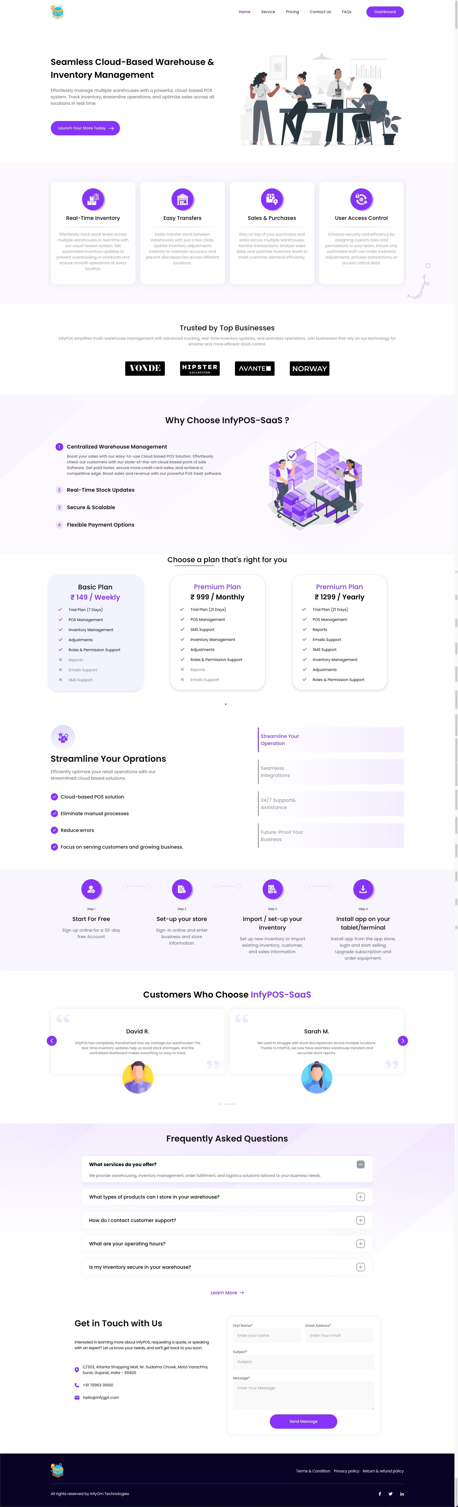 Pos Saas For Multi Store Outlets Built On Laravel React Js By Infyomlabs
