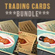 Retro Trading Cards Bundle, Print Templates | GraphicRiver