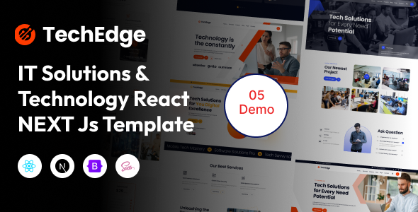 TechEdge - IT Solutions & Technology React Next Js Template by devstarit