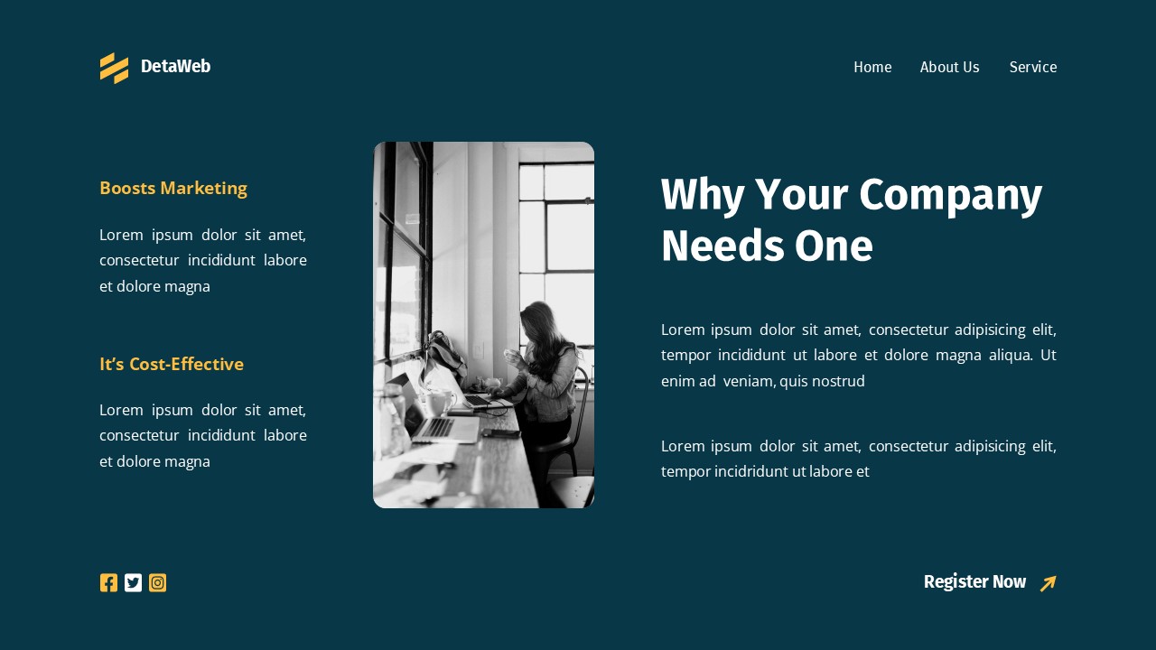 Business Website Presentation Template, Presentation Templates ...