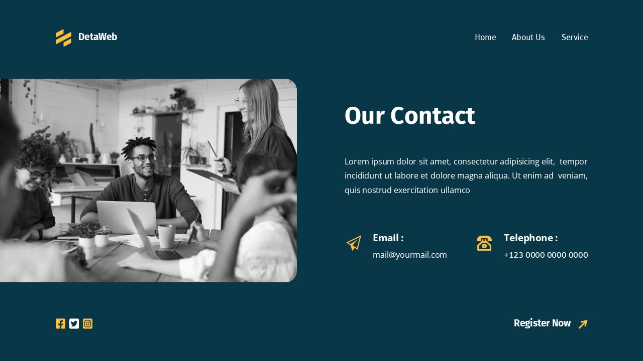 Business Website Presentation Template, Presentation Templates ...