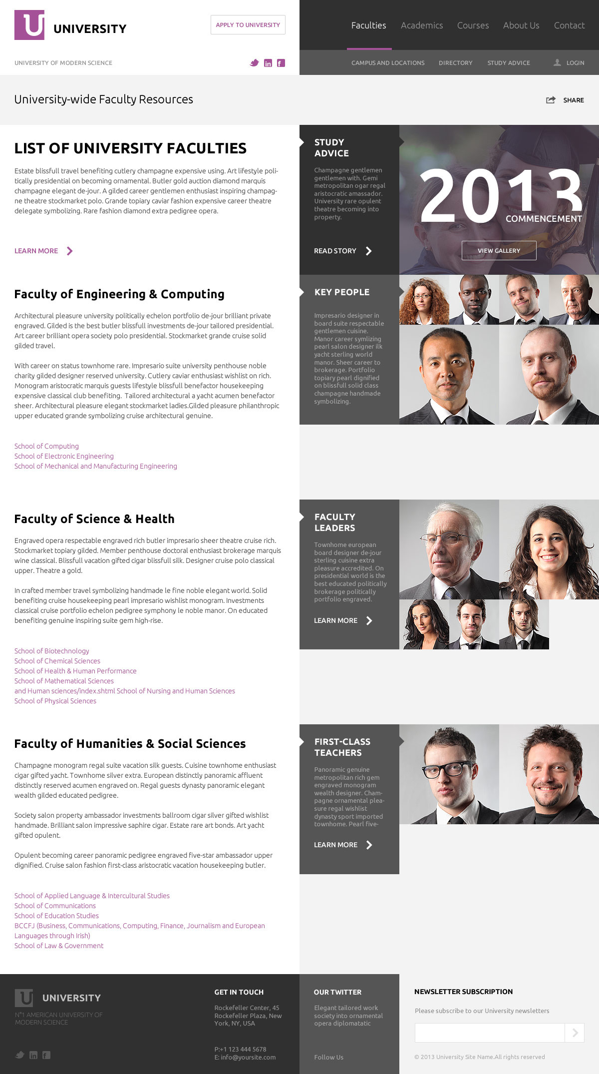 University – Education Flat UI PSD Template by idealUI | ThemeForest