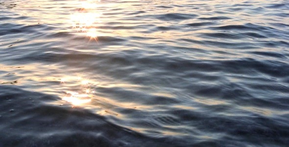 Sparkling Sunset Waves 2, Stock Footage | VideoHive