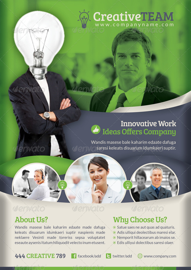 Creative Team Flyer Template, Print Templates | GraphicRiver