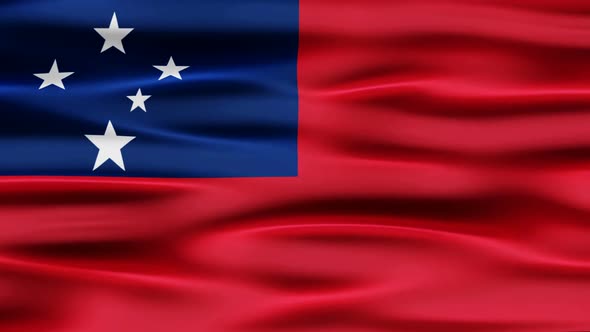 Samoa Flag Waving, Motion Graphics | VideoHive