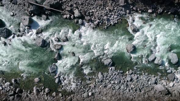 Raging River Rapids Environment Top View, Stock Footage | VideoHive