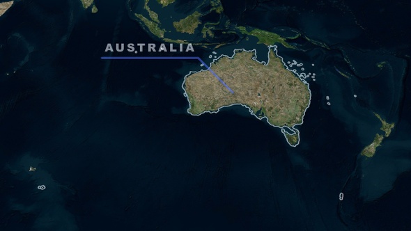 Australia World Map, Motion Graphics | VideoHive