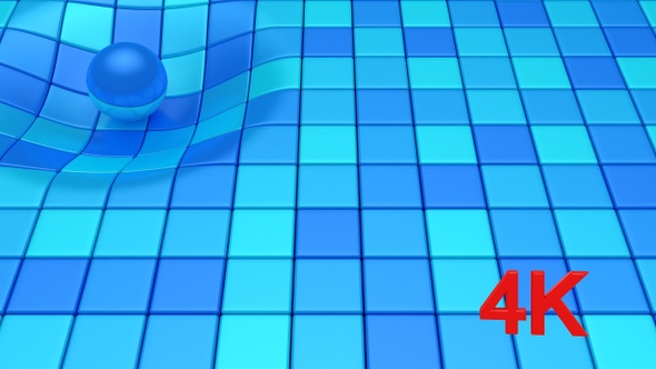 Moving Sphere Changes Cubes, Motion Graphics | VideoHive