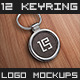 4x3 Logo key ring mockups, Graphics | GraphicRiver