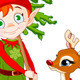 Elf and Rudolf, Vectors | GraphicRiver