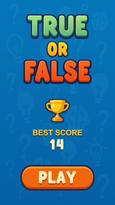 True or False – Quiz Game by GamesGouki | CodeCanyon