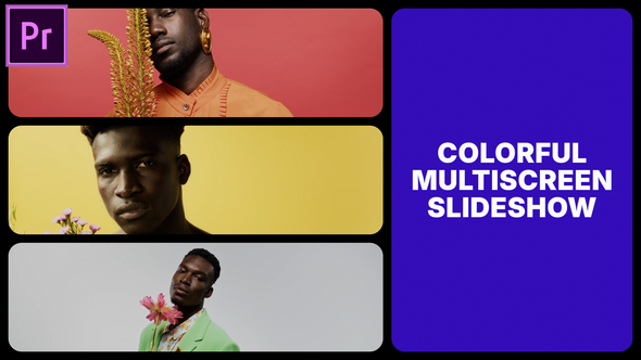 Colorful Split Screen Slideshow MOGRT, Premiere Pro Templates | VideoHive
