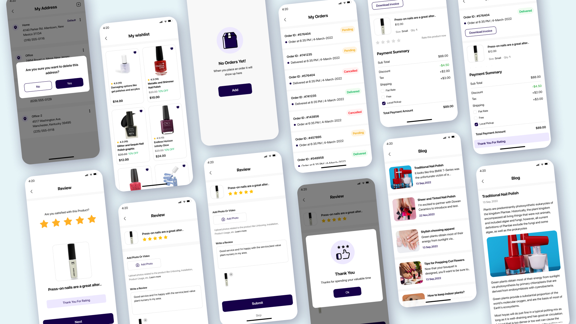 Nail Polish Store App - E-commerce Store app in Flutter 3.x (Android, iOS) with WooCommerce Full ...
