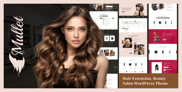 Mullet - Hair Extension & Beauty Salon WordPress Theme by BuddhaThemes