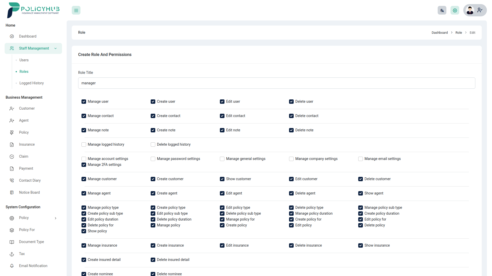 PolicyHub SaaS - Insurance Management Software by smartwebinfotech