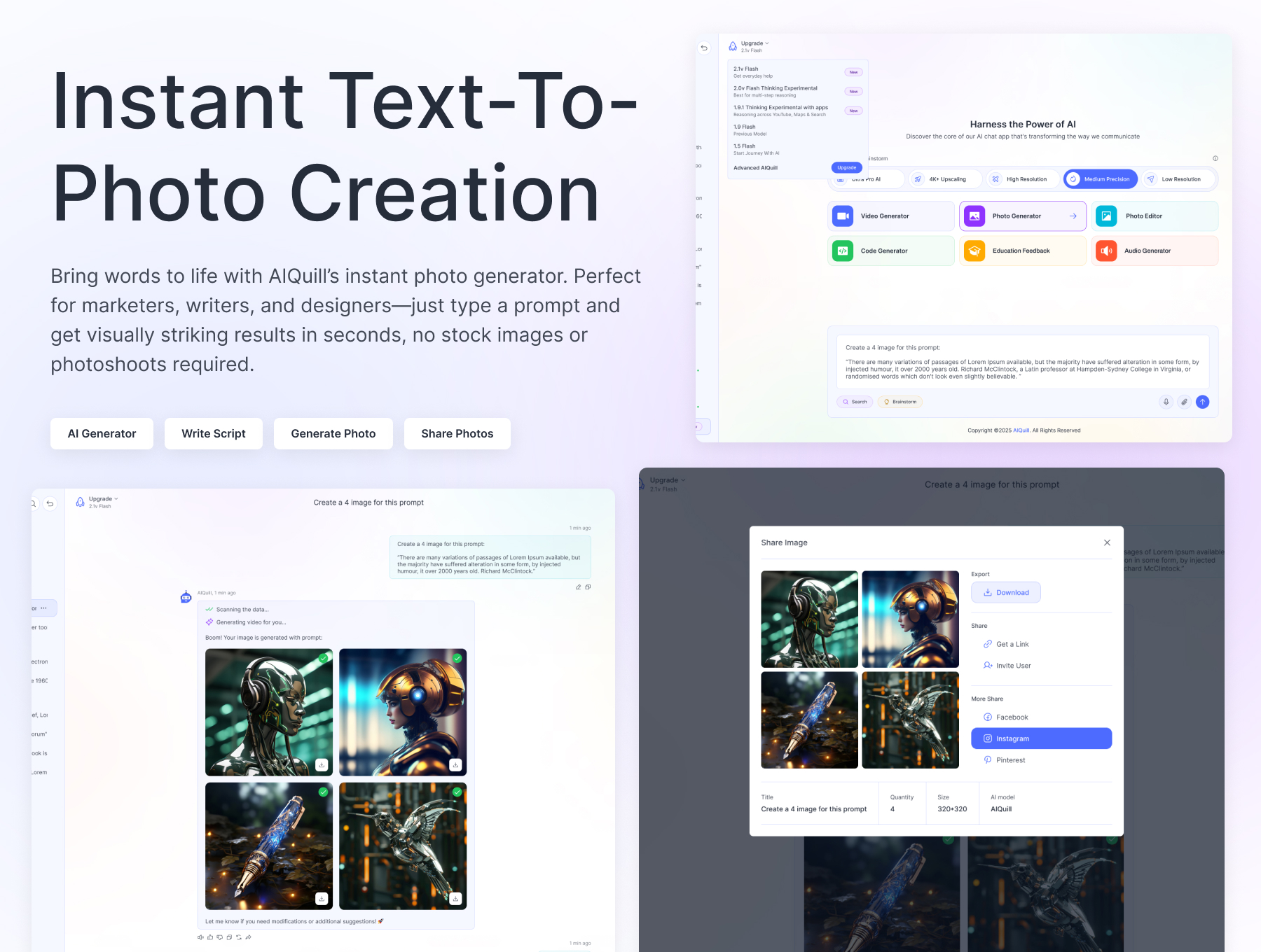 AIQuill – AI-Driven Chat Interface with Seamless Bot Creation Figma ...