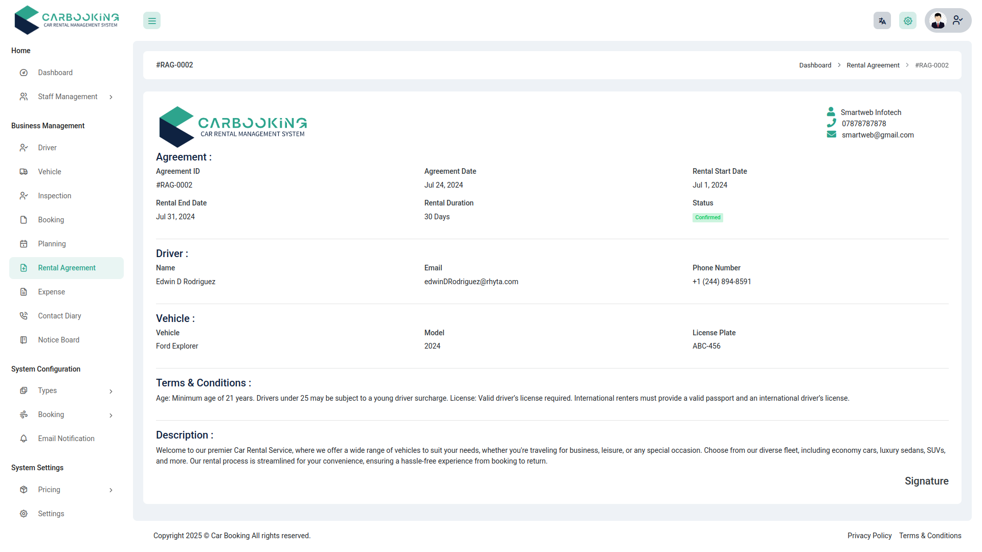 Car Booking SaaS - Car Rental Management System by smartwebinfotech
