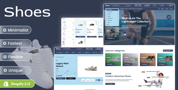 Shoes - Sports Footwear Responsive Shopify 2.0 Theme by WorkDo ...