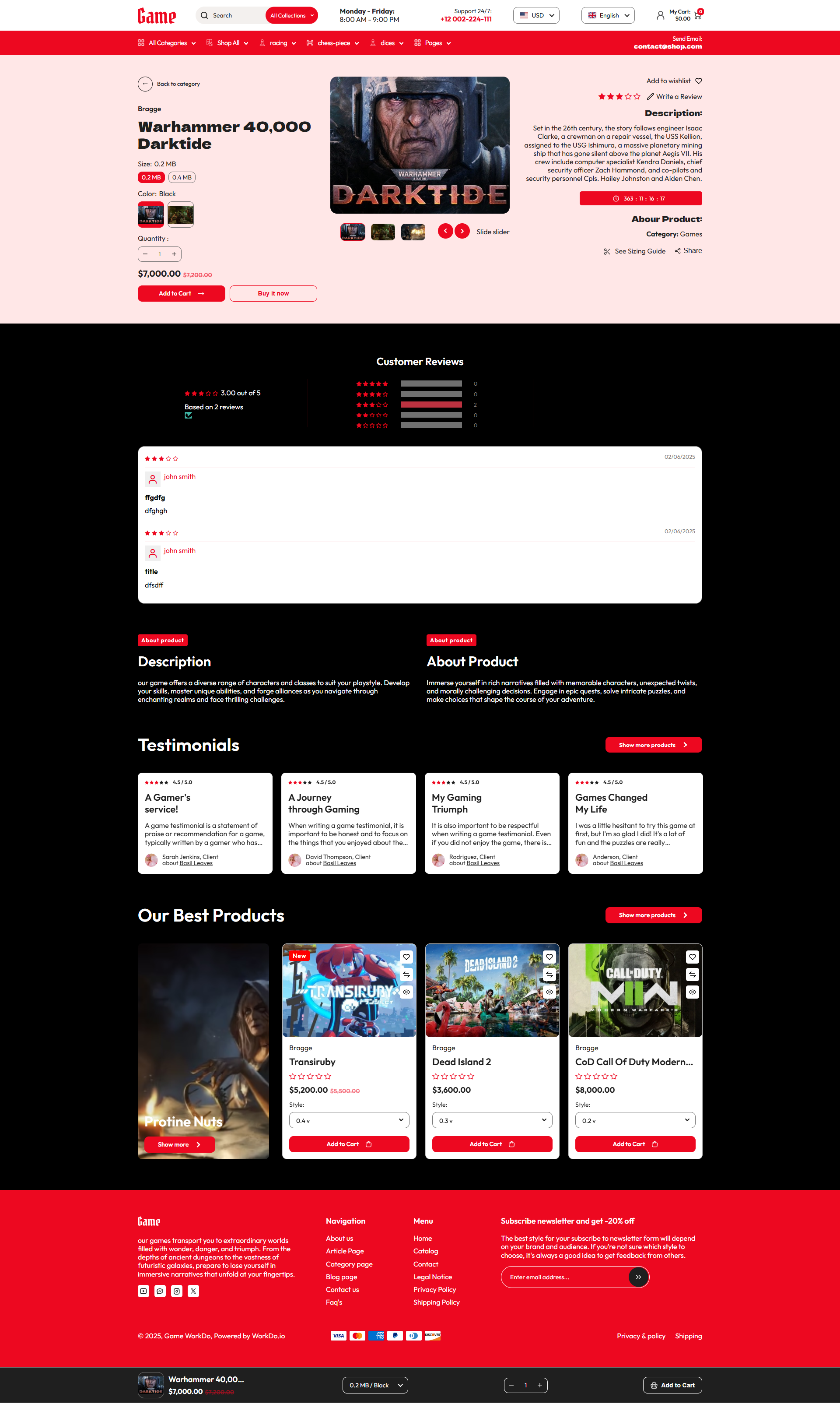 Game - Digital Gaming Store Shopify 2.0 Theme by WorkDo | ThemeForest