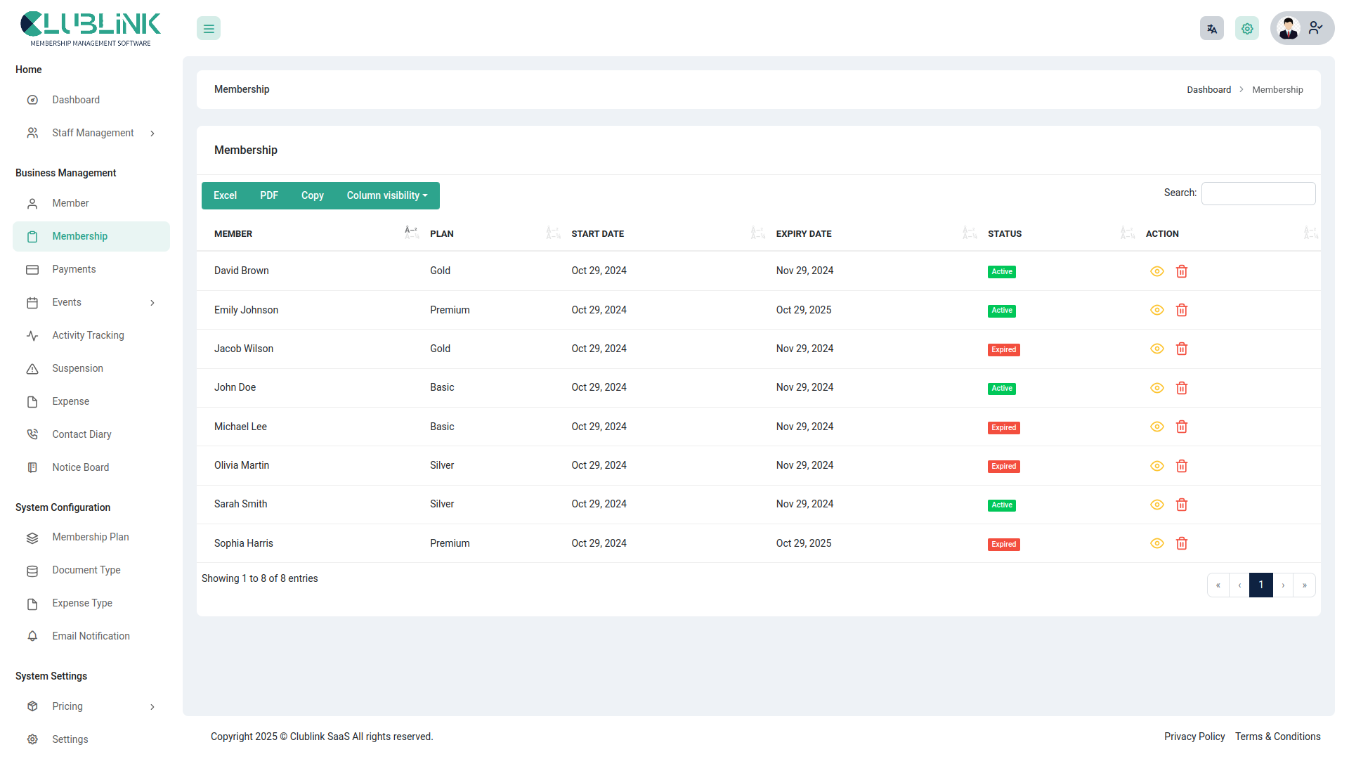 Clublink SaaS - Membership Management Software by smartwebinfotech