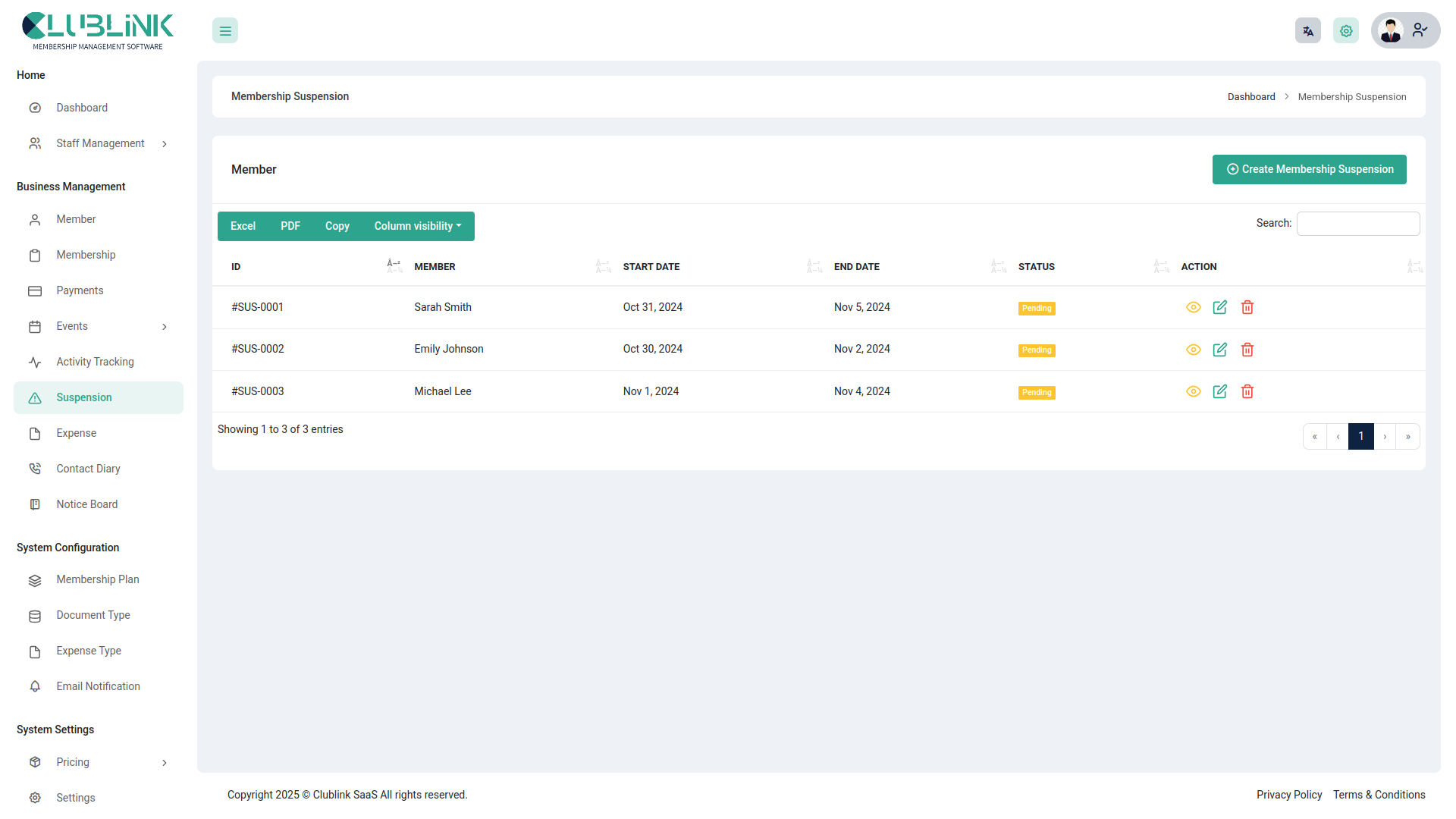 Clublink SaaS - Membership Management Software by smartwebinfotech