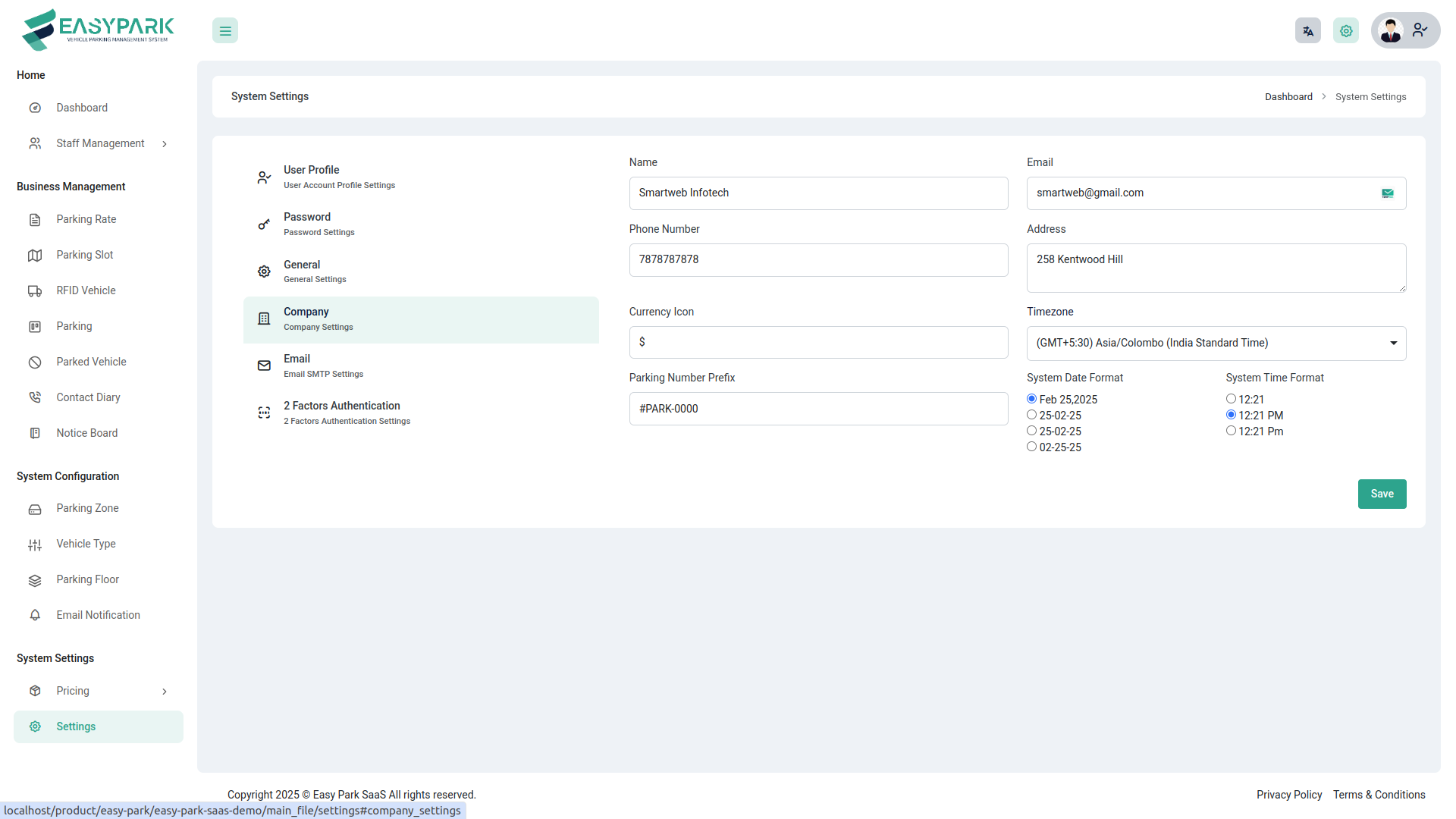 EasyPark SaaS - Vehicle Parking Management System by smartwebinfotech