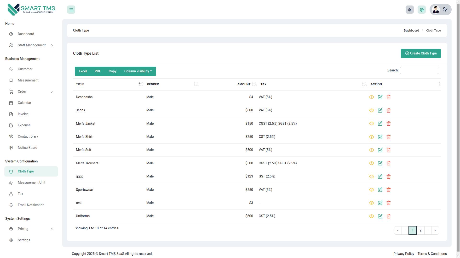 Smart TMS SaaS - Tailor Management System by smartwebinfotech | CodeCanyon