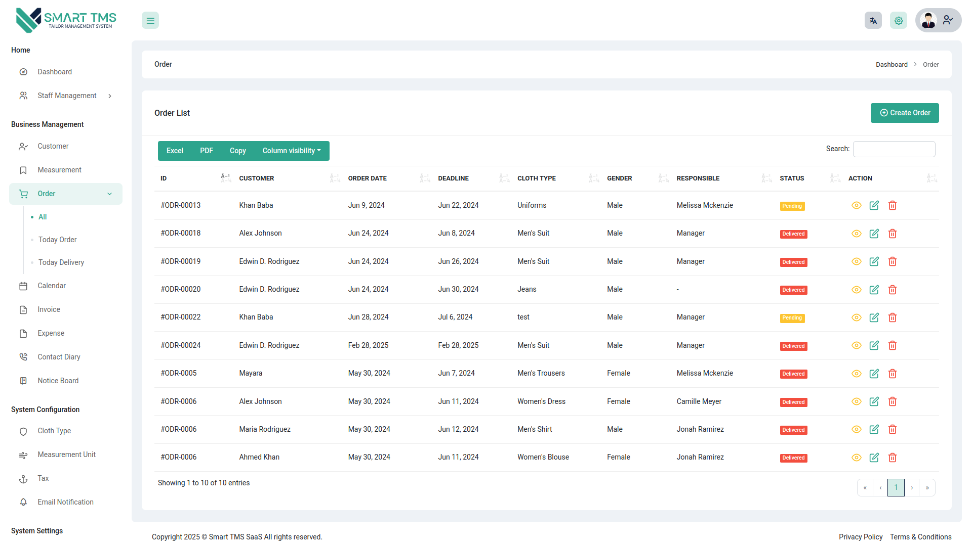 Smart TMS SaaS - Tailor Management System by smartwebinfotech | CodeCanyon