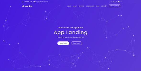 AppOne - App Landing WordPress Theme by rs-theme | ThemeForest