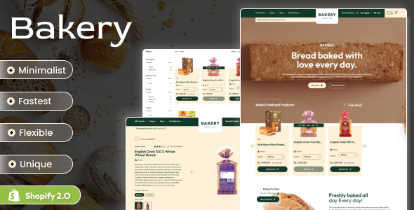 Bakery - Cake Responsive Shopify 2.0 Theme by WorkDo | ThemeForest